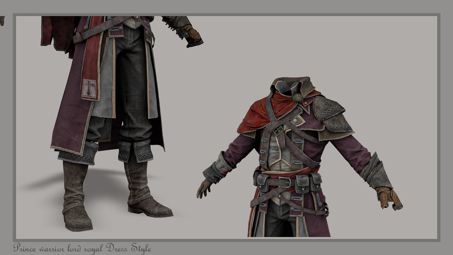 ArtStation - warrior prince outfit | Game Assets