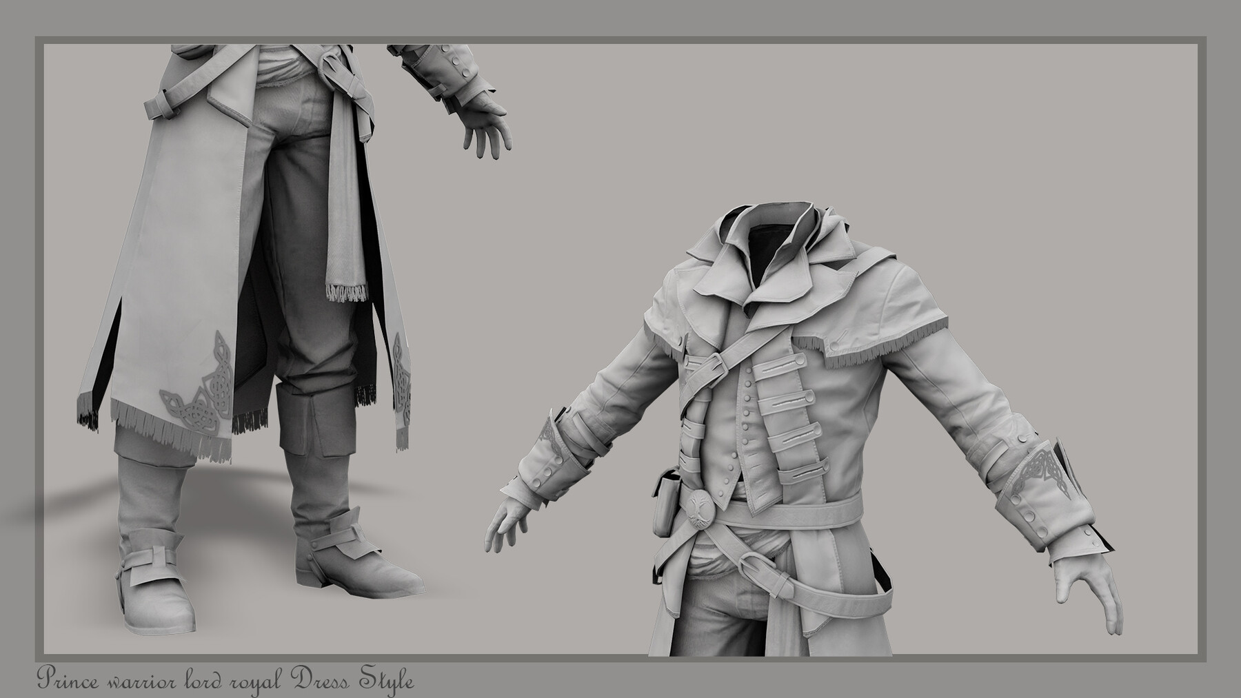 ArtStation - Royal King Costume 3D Model is a high quality | Game Assets