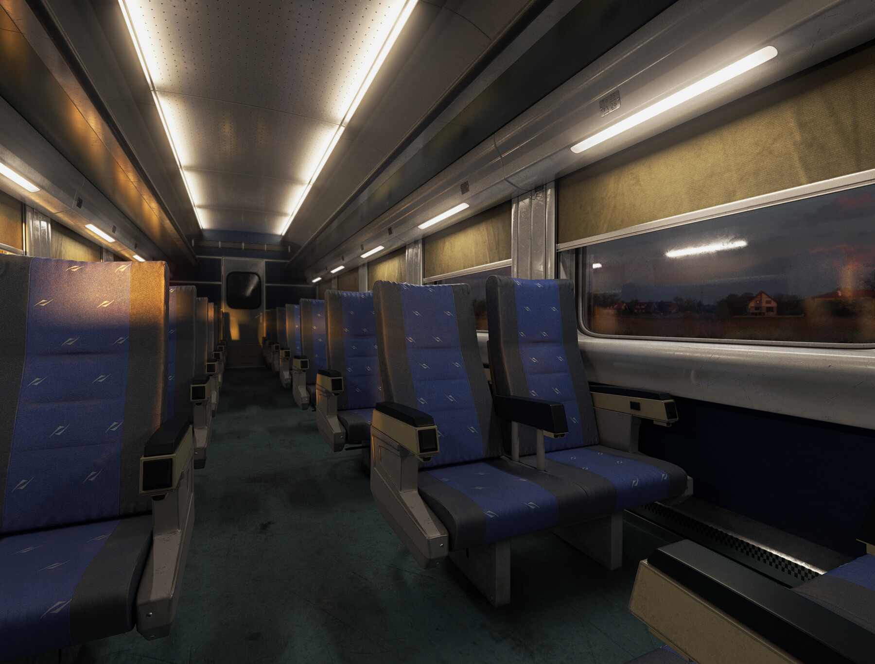 ArtStation - Railway Train Interior | Resources