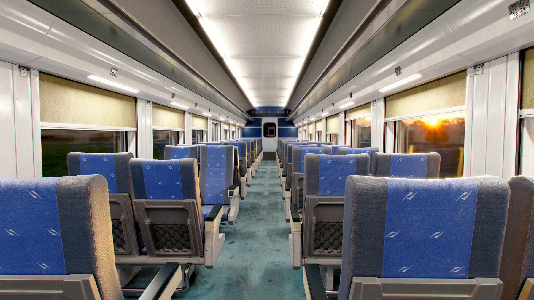 ArtStation - Railway Train Interior | Resources