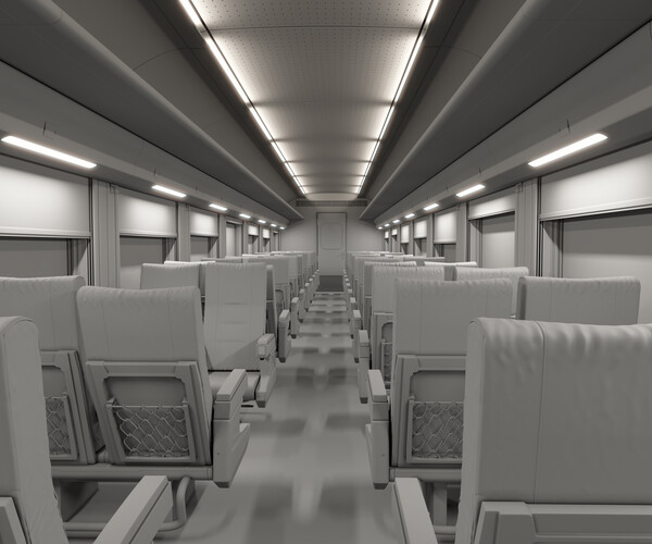 ArtStation - Railway Train Interior | Resources