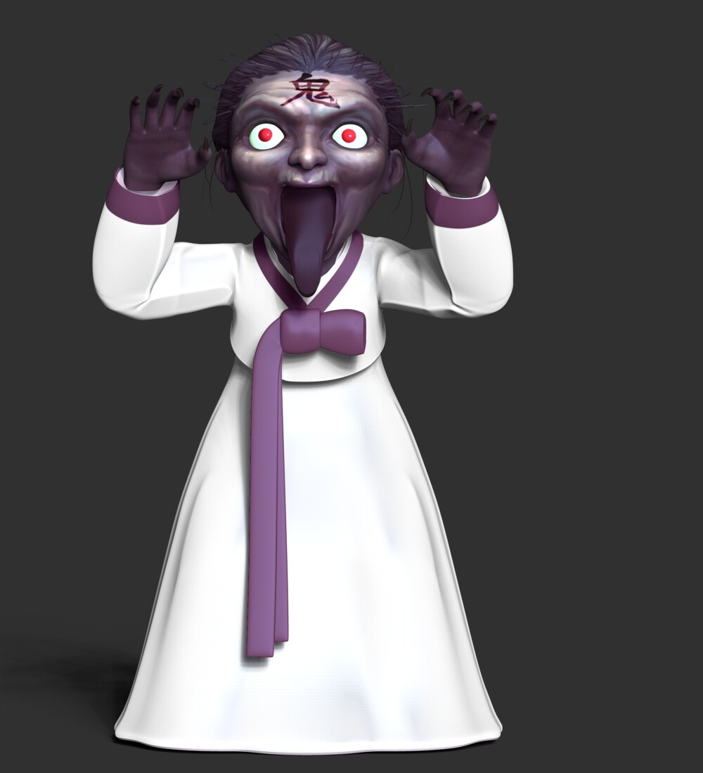 ArtStation - Ghost Grandmother - Halloween | Resources