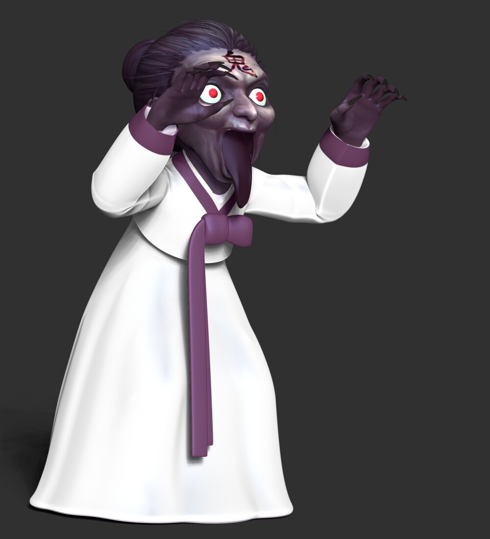 ArtStation - Ghost Grandmother - Halloween | Resources