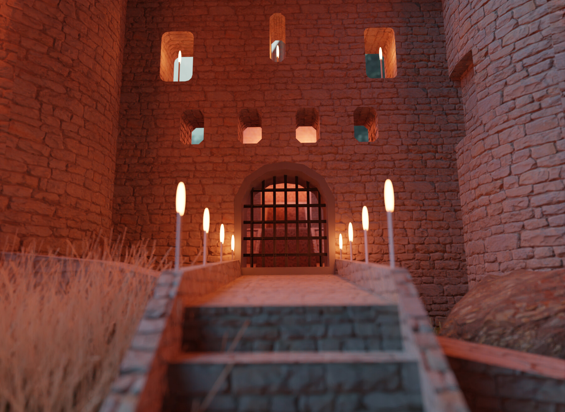 ArtStation - 3d Lowpoly Medieval Castle | Game Assets