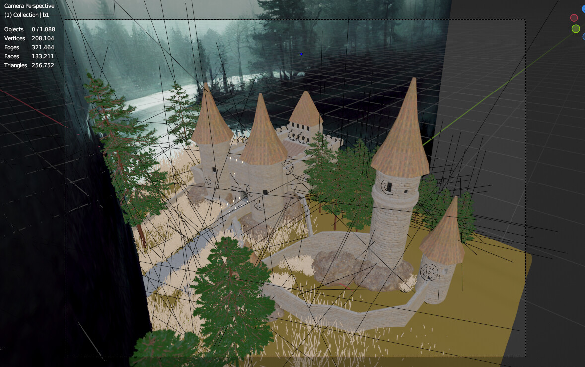 ArtStation - 3d Lowpoly Medieval Castle | Game Assets