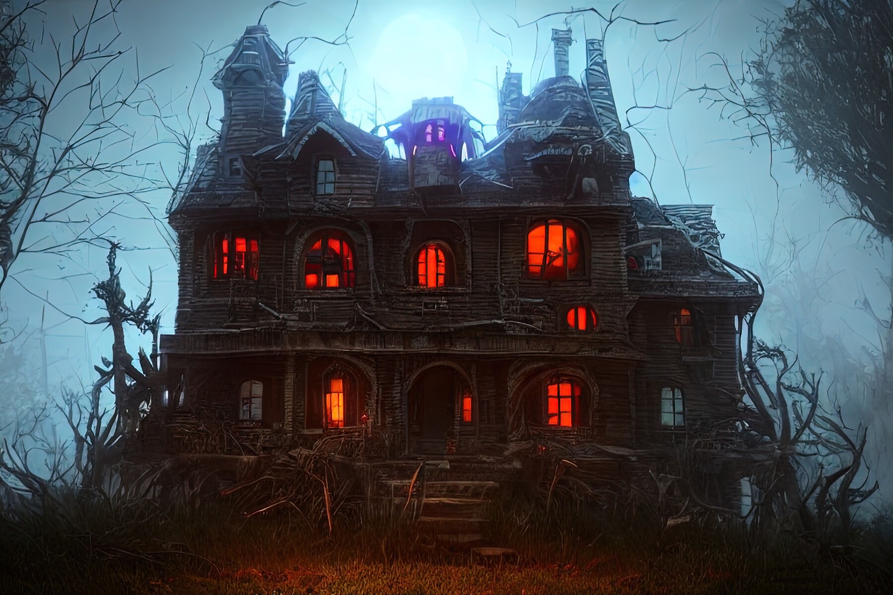ArtStation - Witch house Set (Happy Halloween) | Artworks