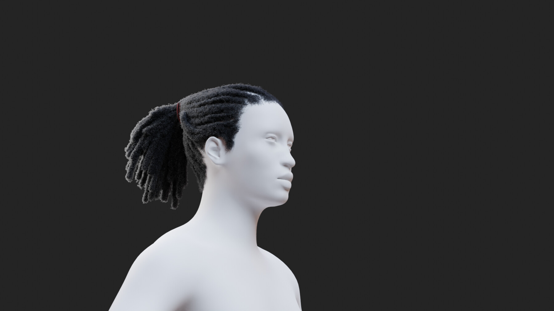 ArtStation - Dreadlocks Ponytail | Game Assets