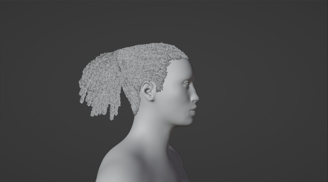 ArtStation - Dreadlocks Ponytail | Game Assets