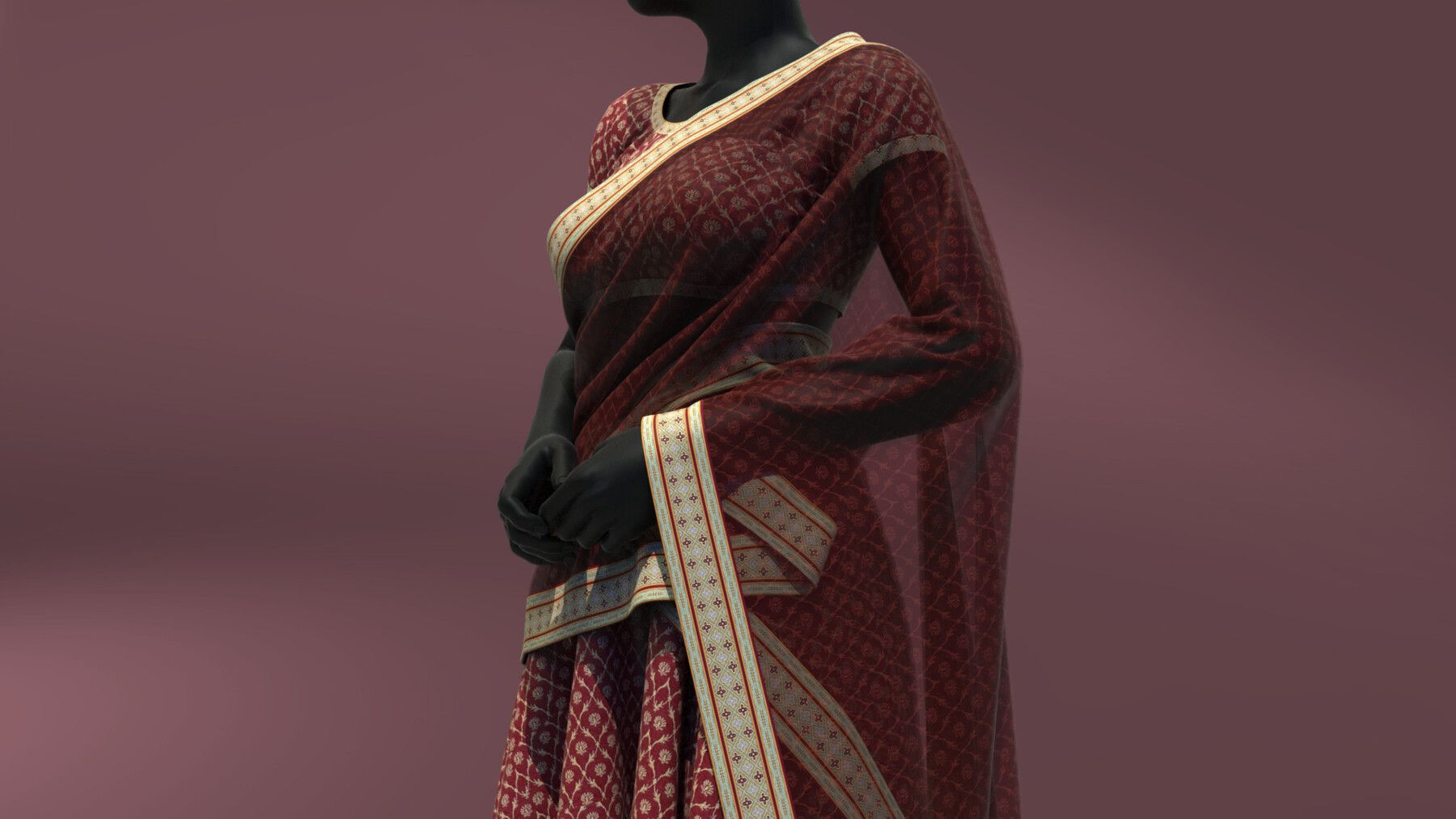 ArtStation - Indian Sari | Game Assets