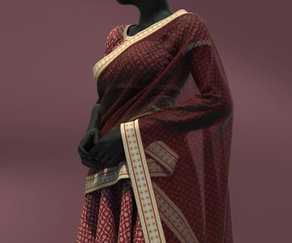 ArtStation - Indian Sari | Game Assets