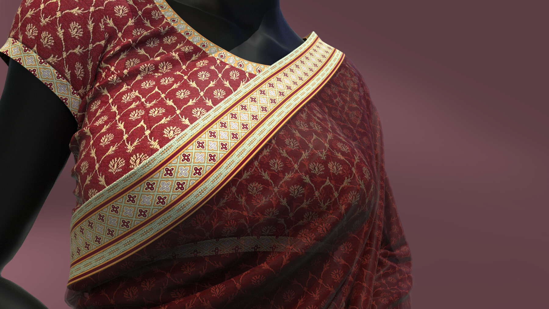 ArtStation - Indian Sari | Game Assets