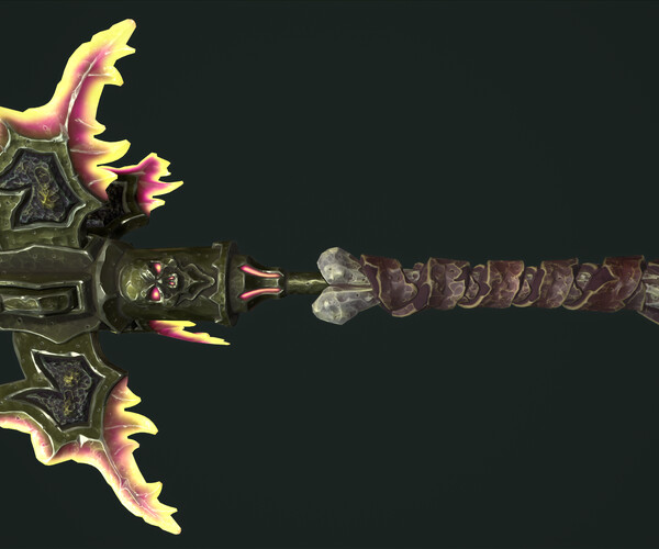 ArtStation - Undead mace | Game Assets