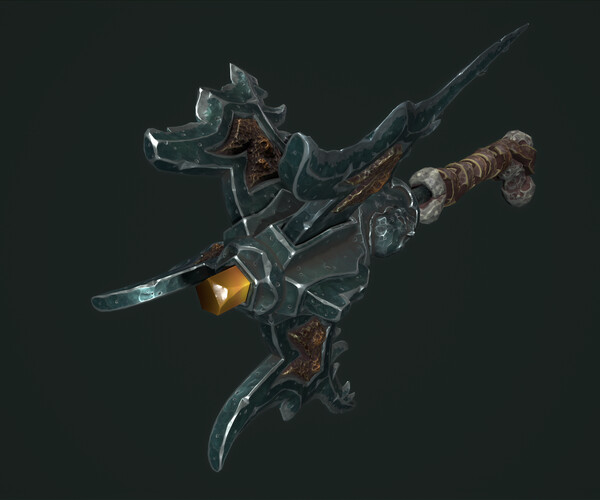 ArtStation - Undead mace | Game Assets