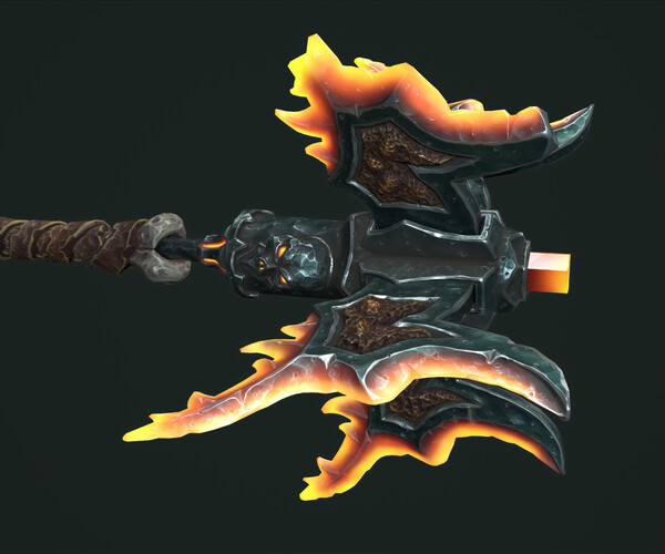 ArtStation - Undead mace | Game Assets