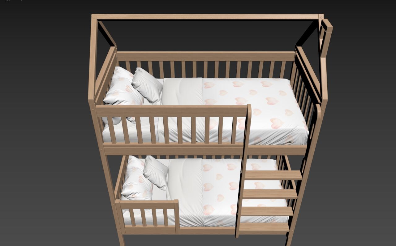 ArtStation - Bunk bed 3D model | Resources