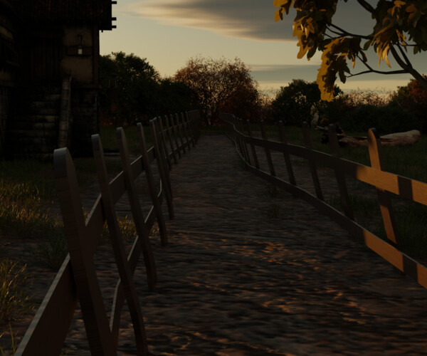 ArtStation - cartoon village scene for game asset | Resources