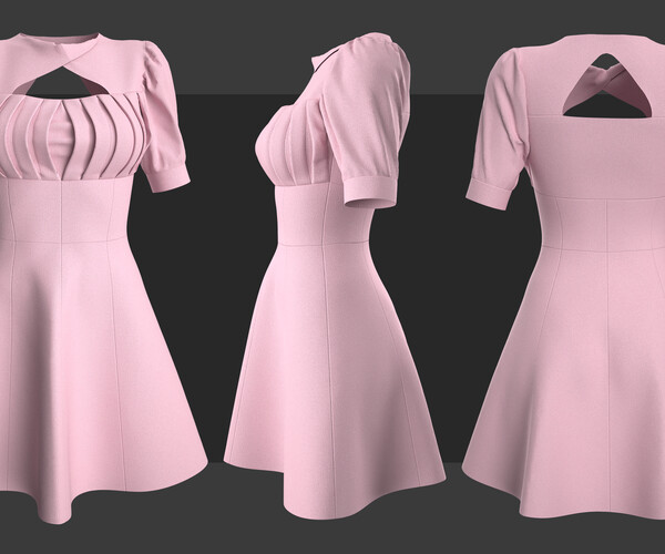 ArtStation - Dress pack 7. Clo3d, Marvelous Designer projects. | Game ...