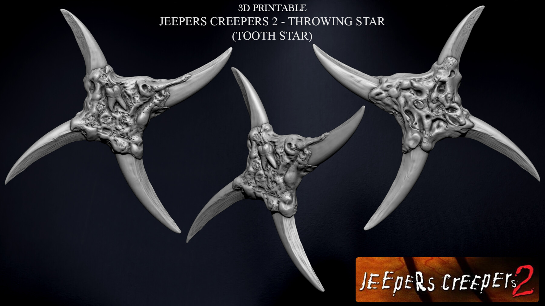 ArtStation - 3D PRINTABLE JEEPERS CREEPERS 2 THROWING STAR SHURIKEN ...