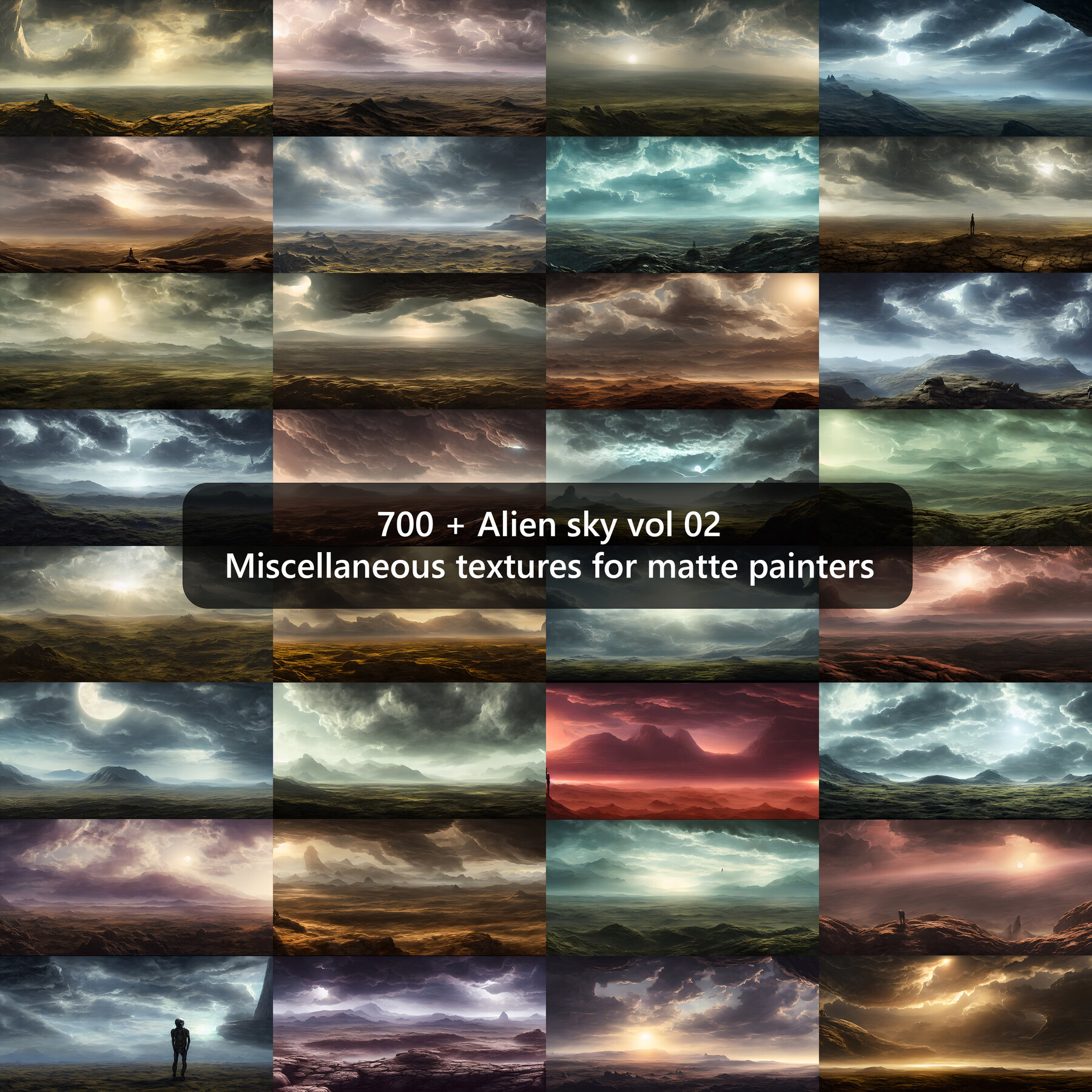 ArtStation - 700 + Alien sky vol 02 | Artworks