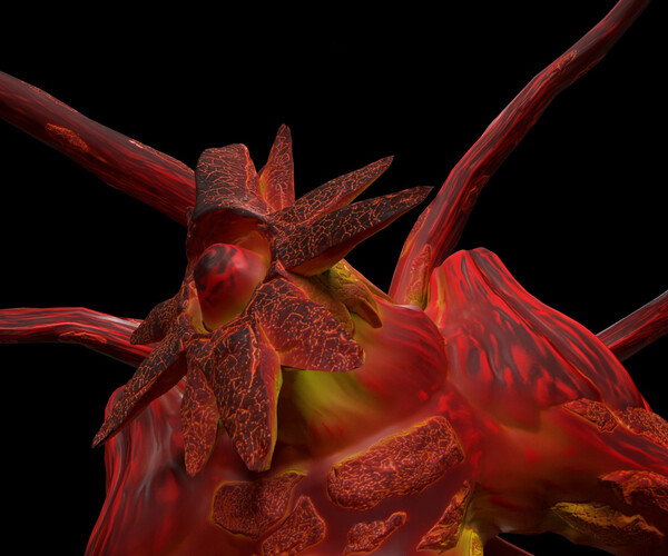 ArtStation - Low-poly model of the character Lava Creature | Game Assets