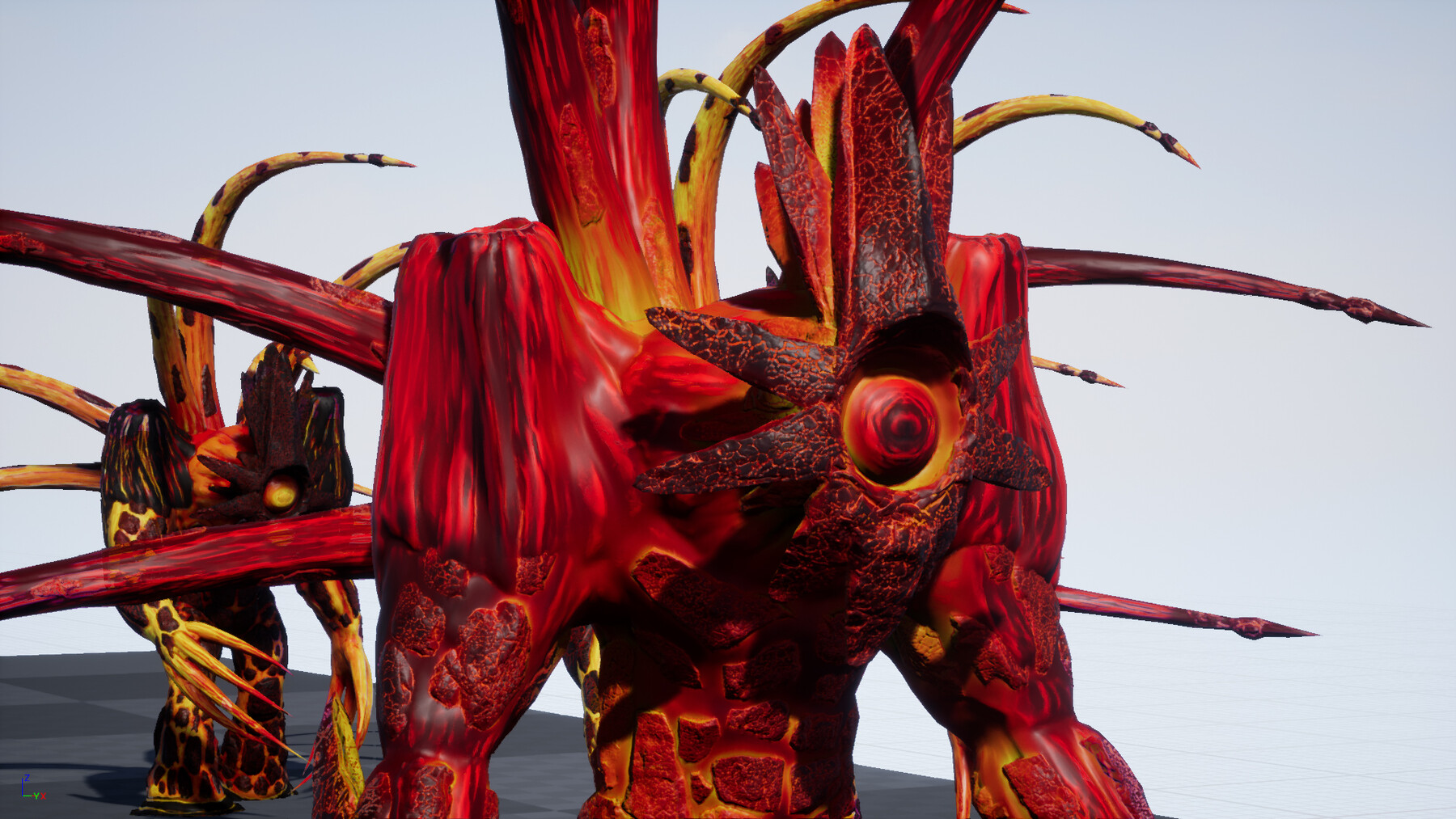 ArtStation - Low-poly model of the character Lava Creature | Game Assets