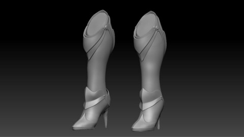 ArtStation - High-poly model boot armor | Resources