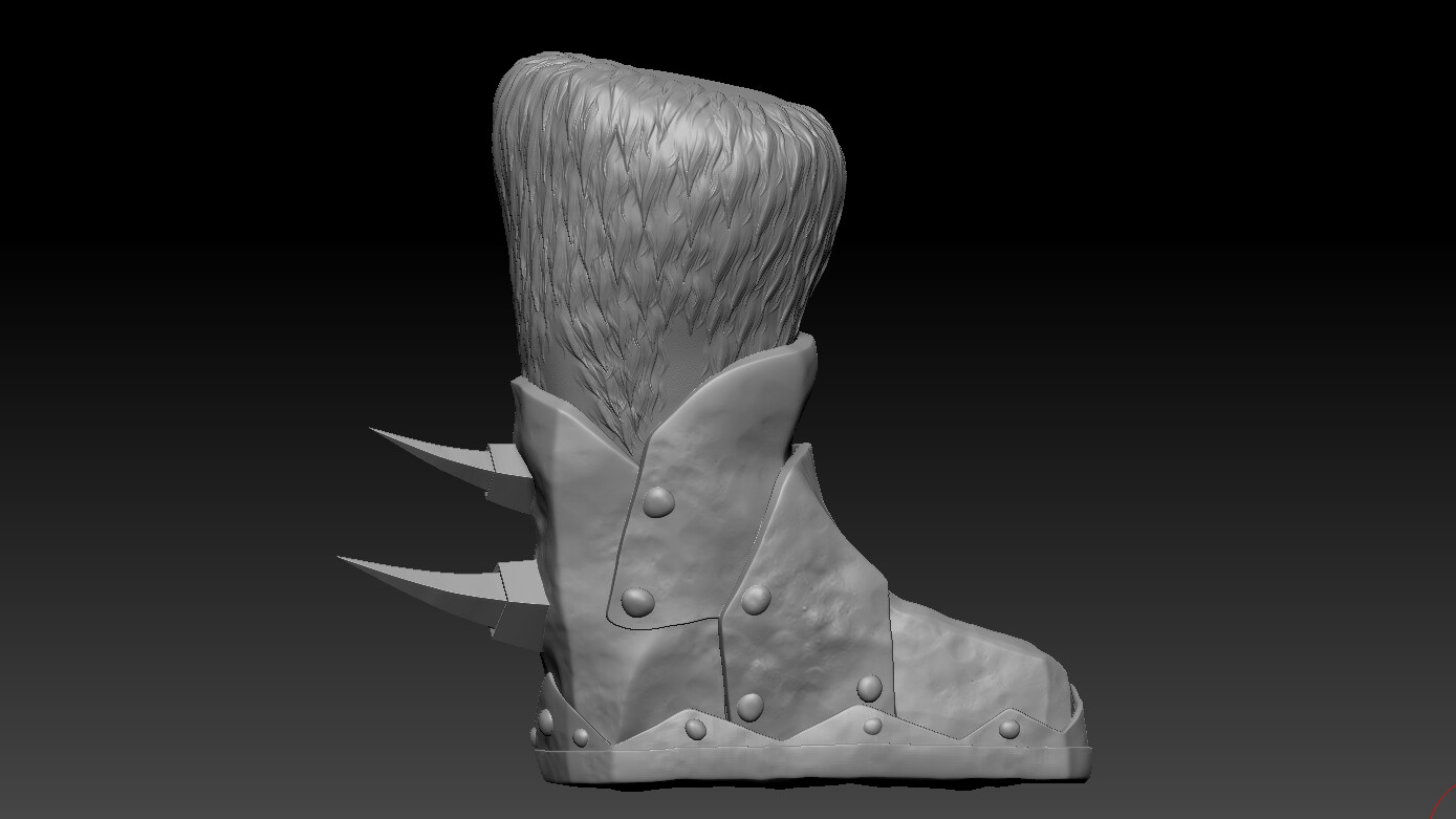 ArtStation - High-poly model Boot | Resources