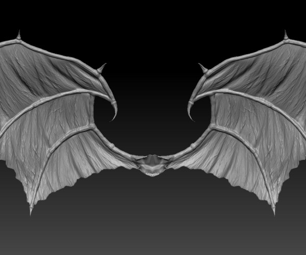 ArtStation - High-poly mode Demon Wings | Resources