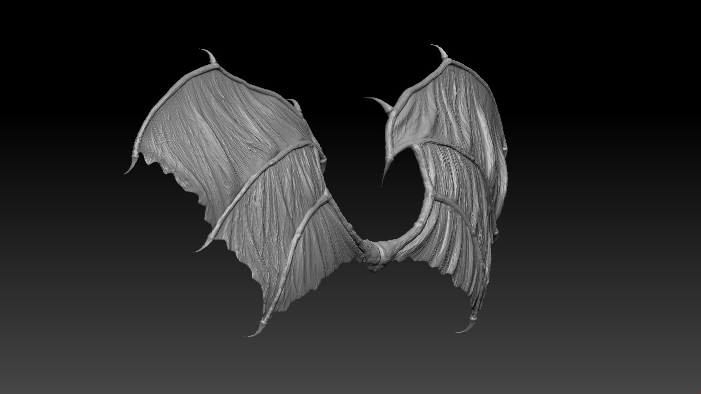 ArtStation - High-poly mode Demon Wings | Resources