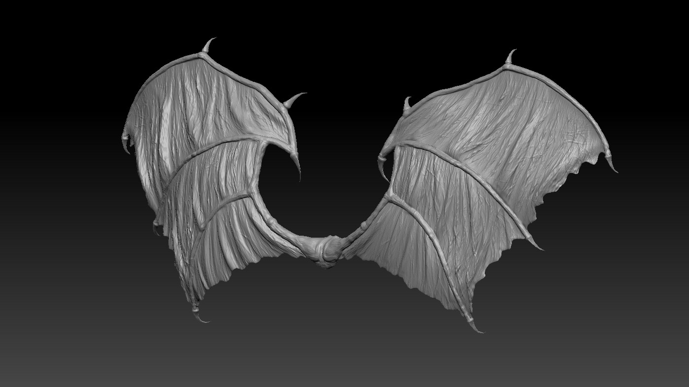 ArtStation - High-poly mode Demon Wings | Resources