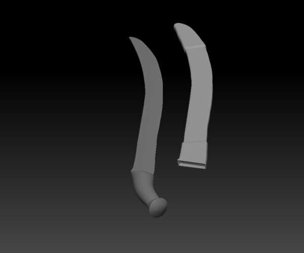 ArtStation - High-poly model Elf sword and scabbard | Resources