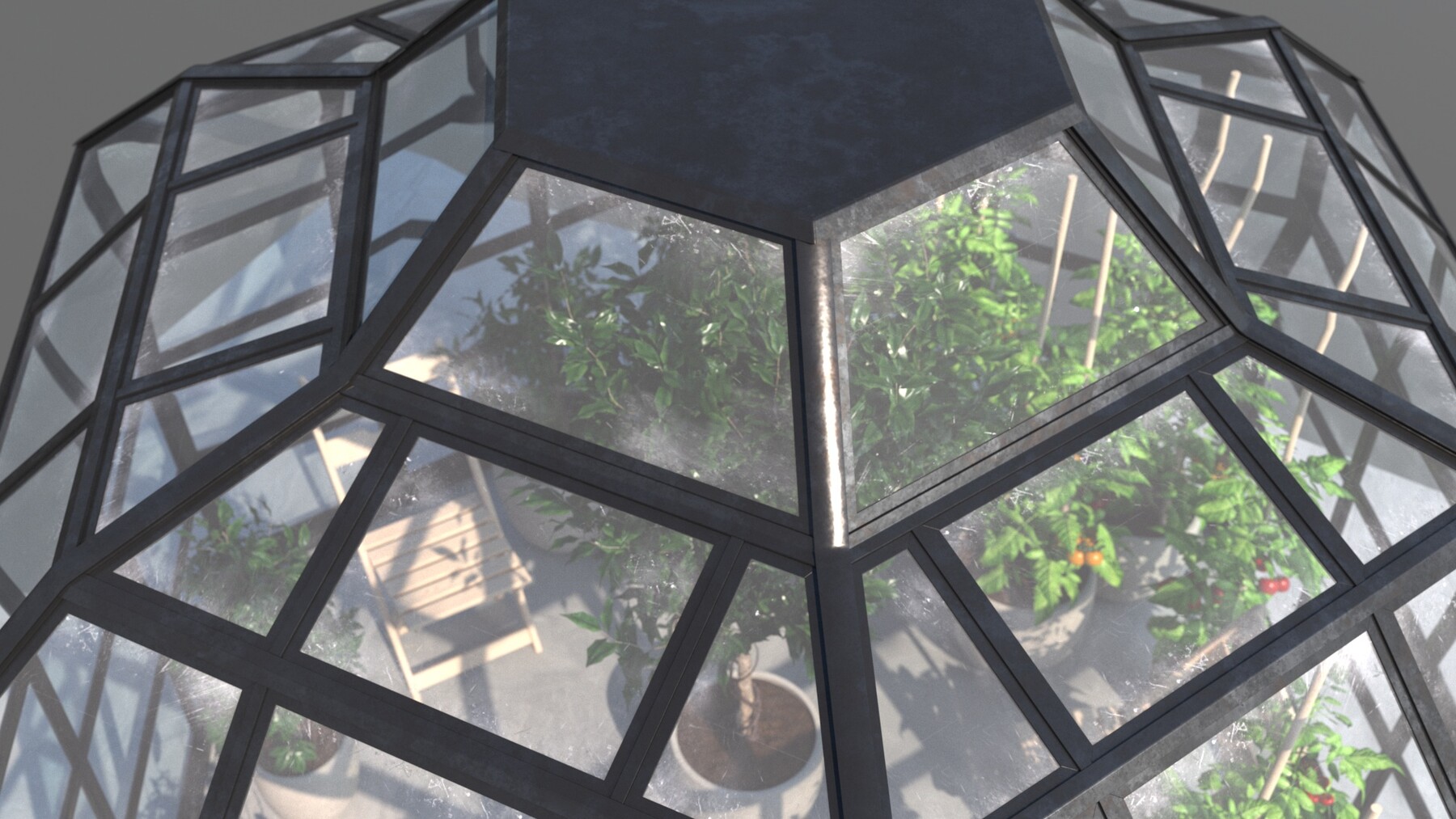 ArtStation - Greenhouse hexagon 3D model | Resources