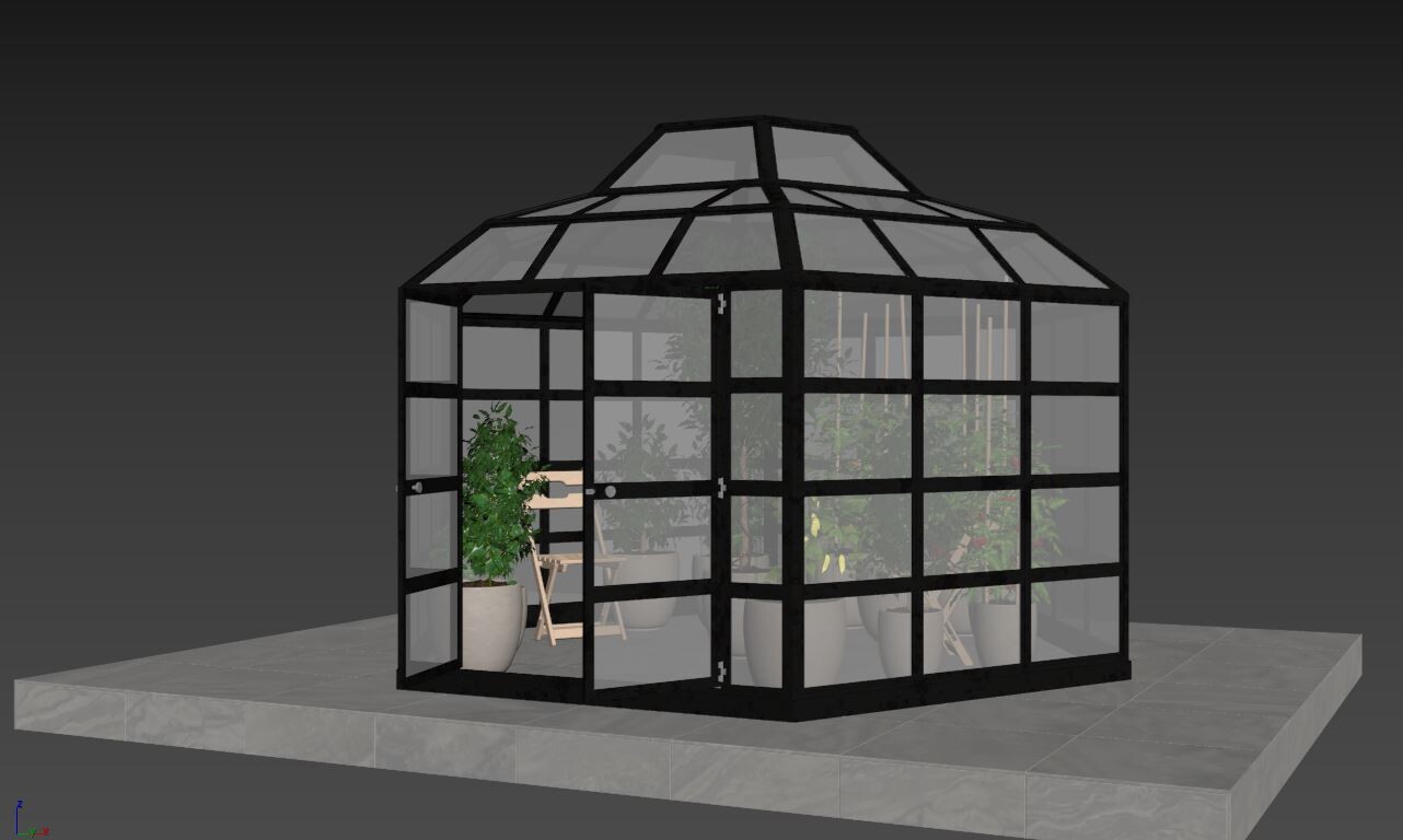 ArtStation - Greenhouse hexagon 3D model | Resources