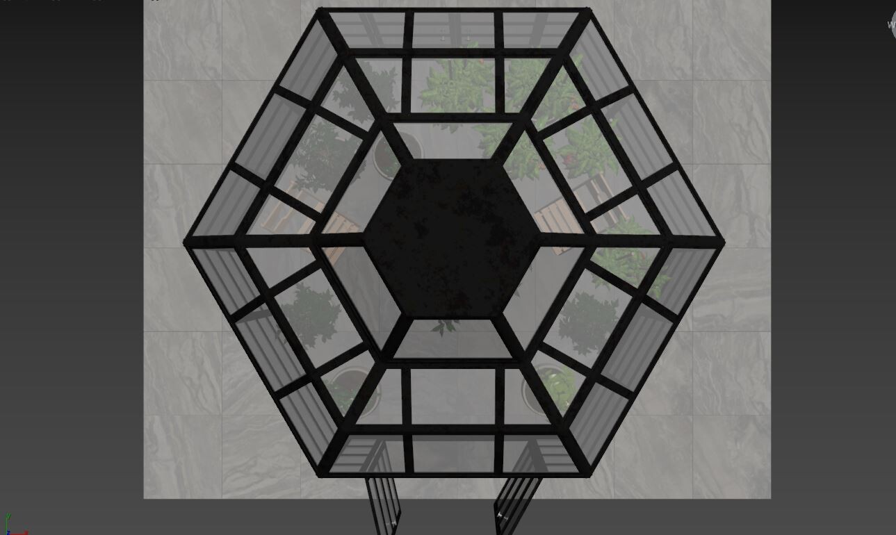 ArtStation - Greenhouse hexagon 3D model | Resources