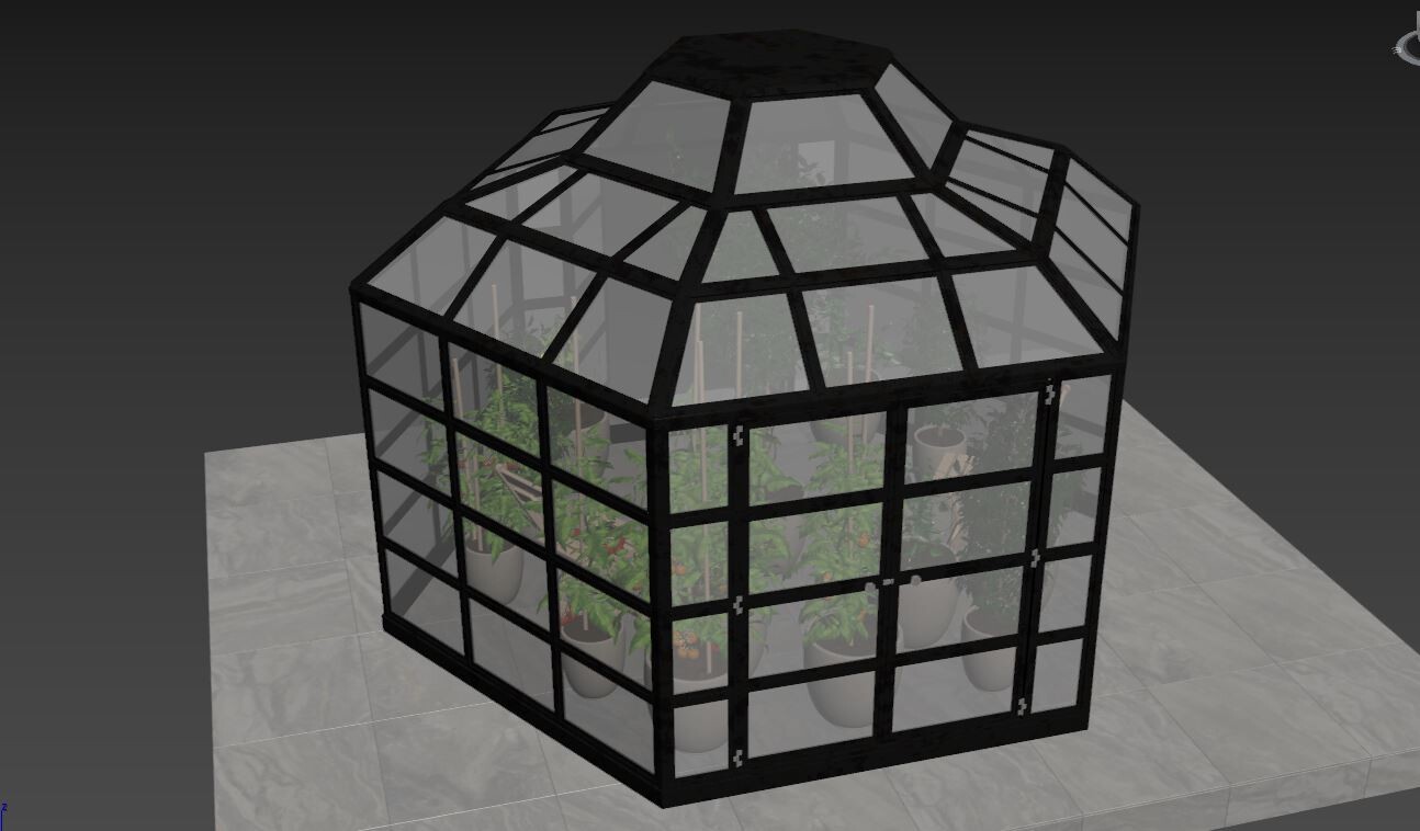 ArtStation - Greenhouse hexagon 3D model | Resources
