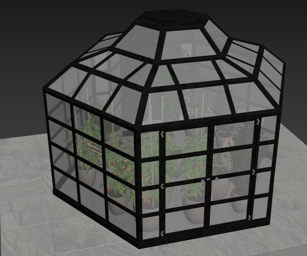 ArtStation - Greenhouse hexagon 3D model | Resources