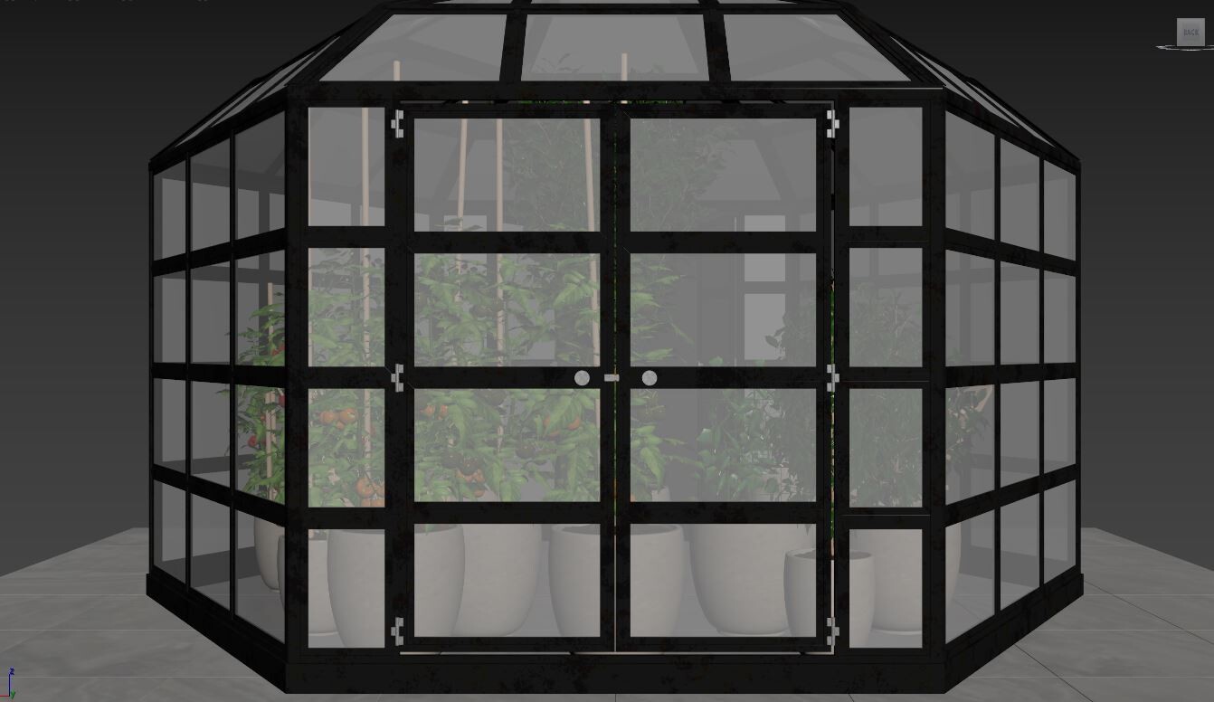 ArtStation - Greenhouse hexagon 3D model | Resources