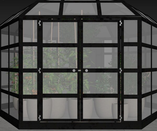 ArtStation - Greenhouse hexagon 3D model | Resources