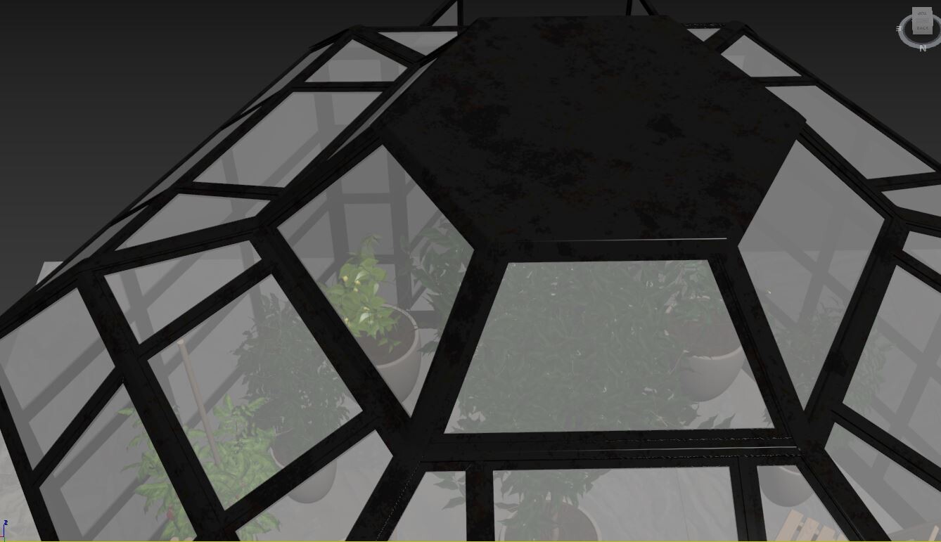 ArtStation - Greenhouse hexagon 3D model | Resources