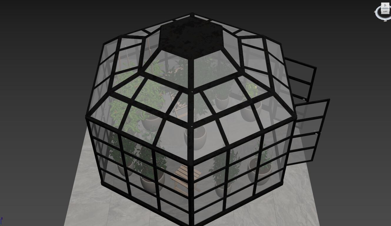 ArtStation - Greenhouse hexagon 3D model | Resources
