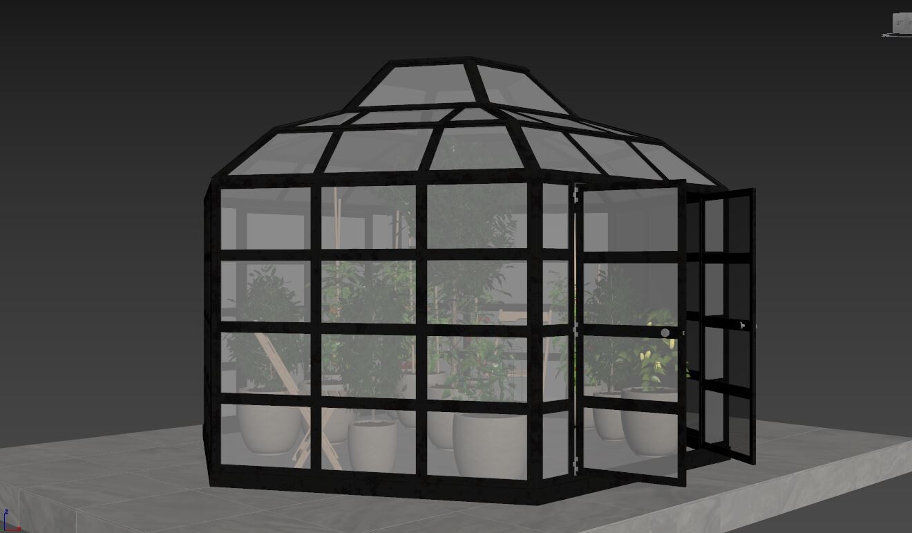 ArtStation - Greenhouse hexagon 3D model | Resources