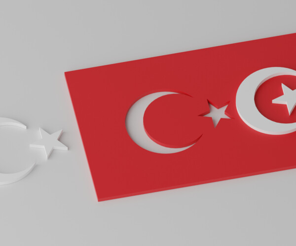 ArtStation - Islamic Muslim Countries Flags Collection 3D model | Resources