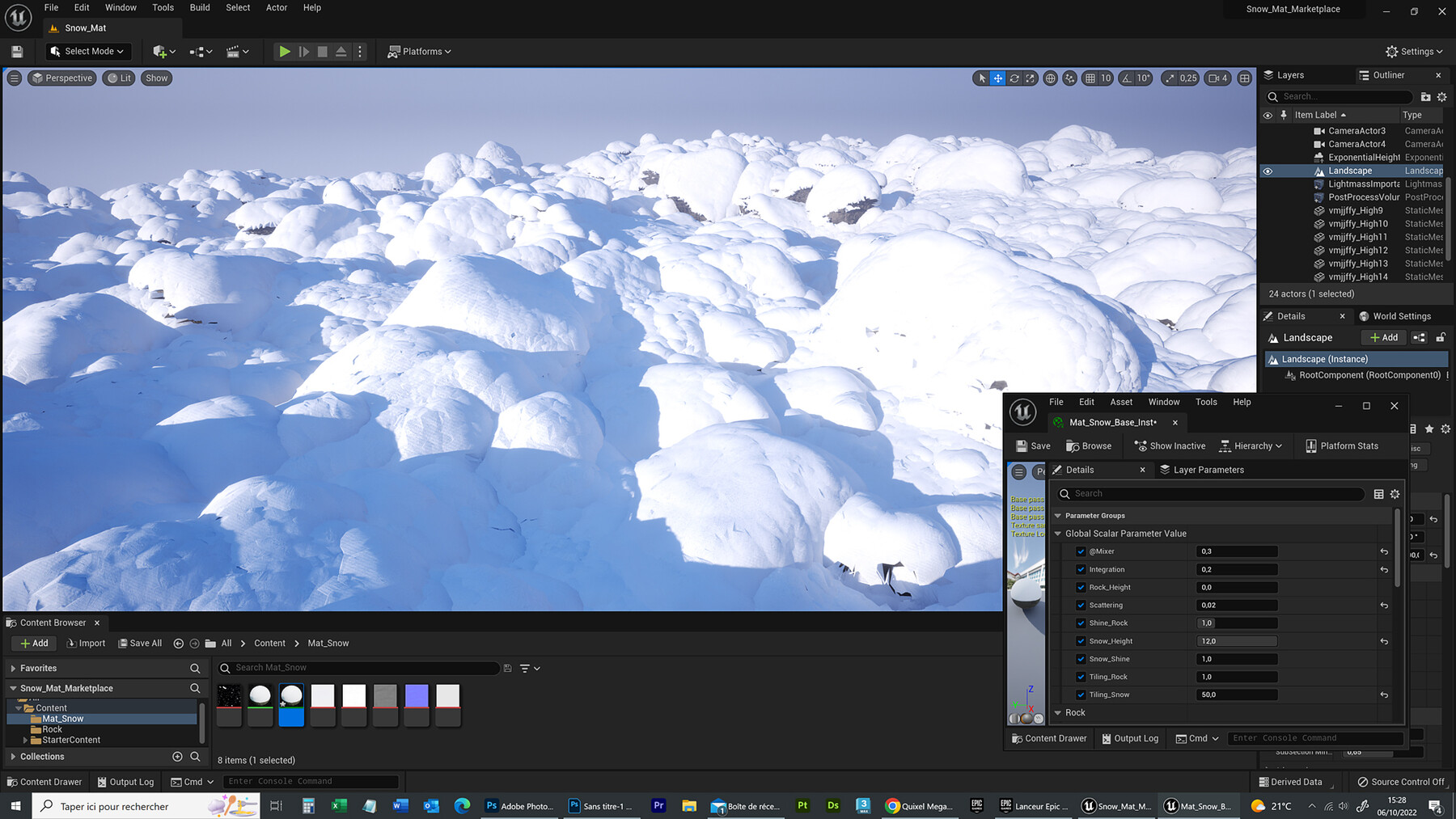 ArtStation - Snow Material Unreal Engine 5 /// | Resources