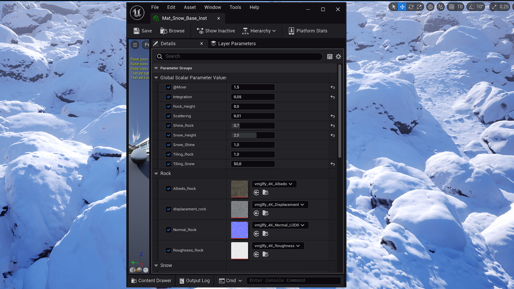 ArtStation - Snow Material Unreal Engine 5 /// | Resources