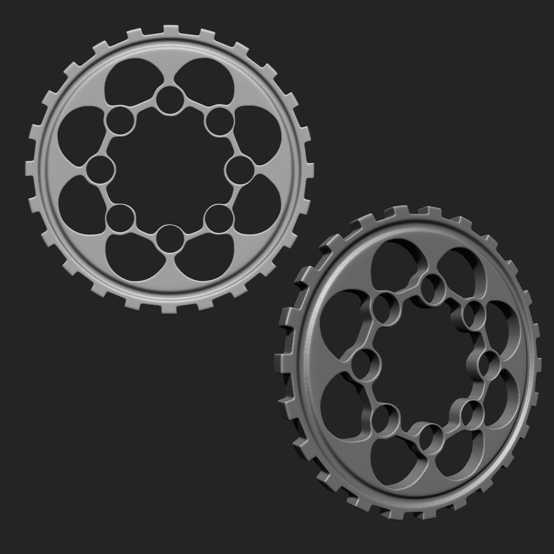 ArtStation - Steampunk Gears IMM Brush Pack (21 in One) | Brushes