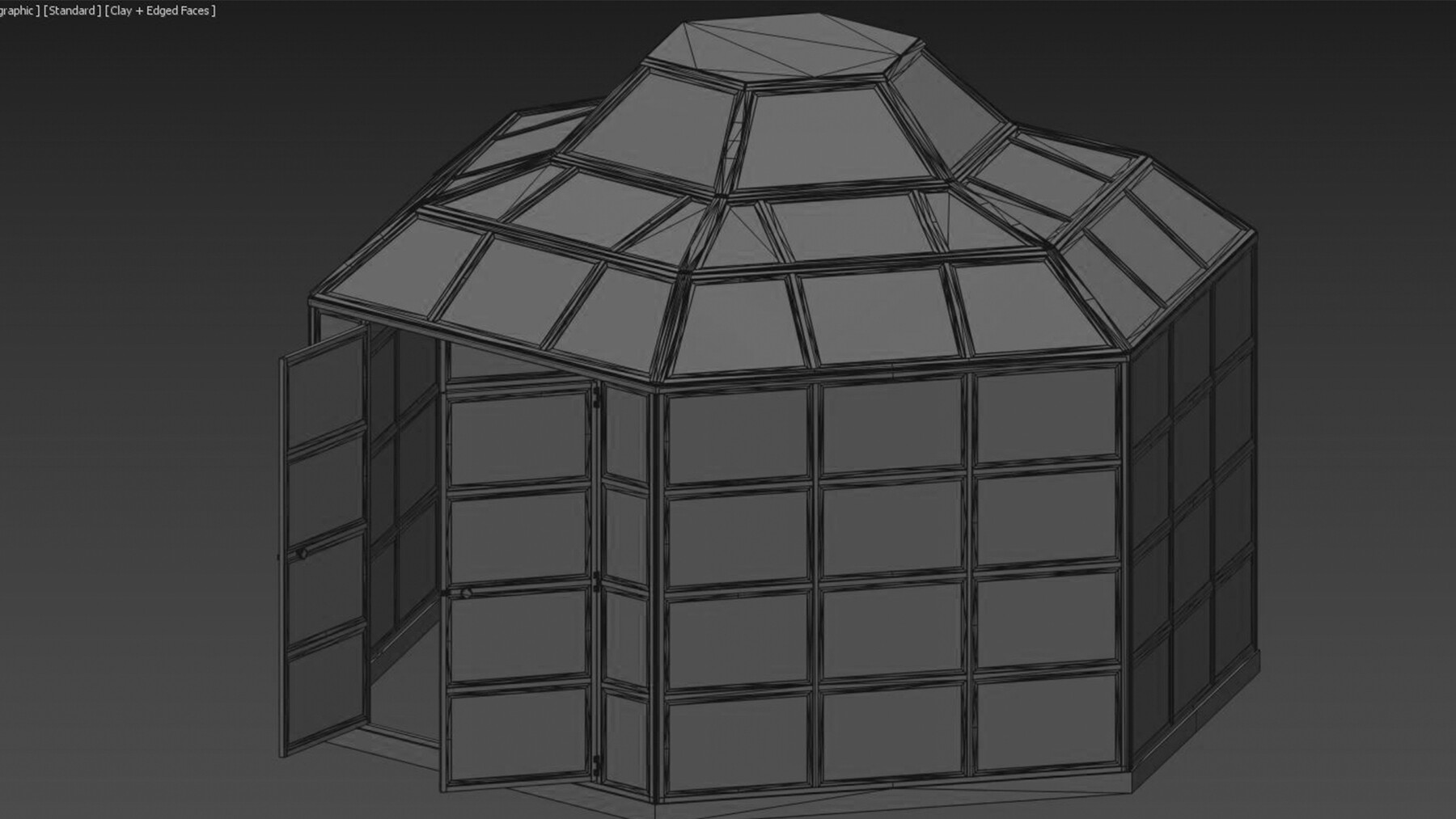 ArtStation - Greenhouse hexagon 3D model | Resources