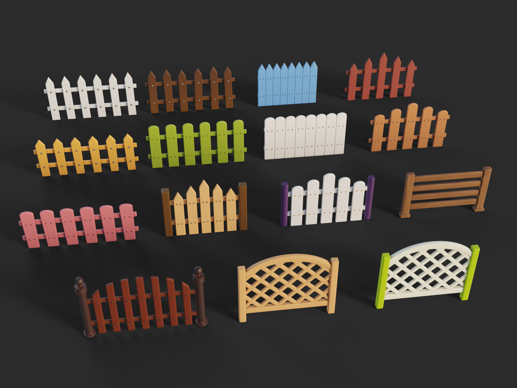 ArtStation - Cartoon Fence Collection | Resources