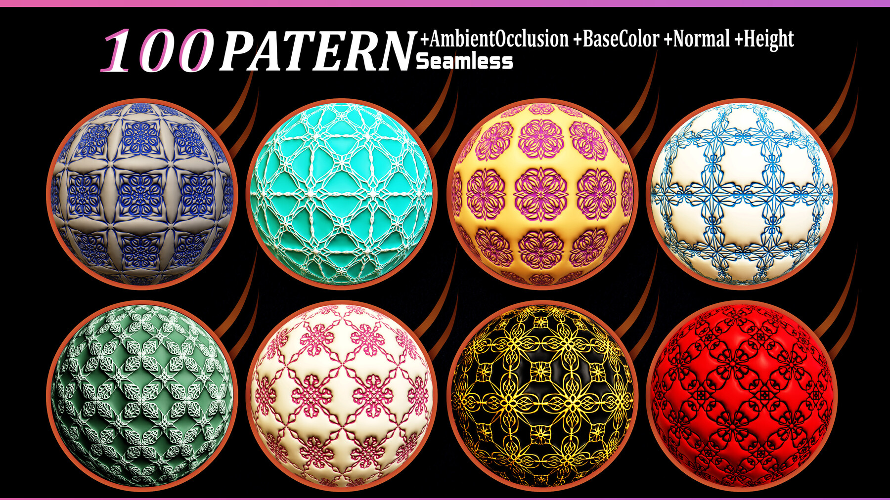 ArtStation - 100 Pattern Seamless 4K (Normal+Height+Texture) vol.2 ...