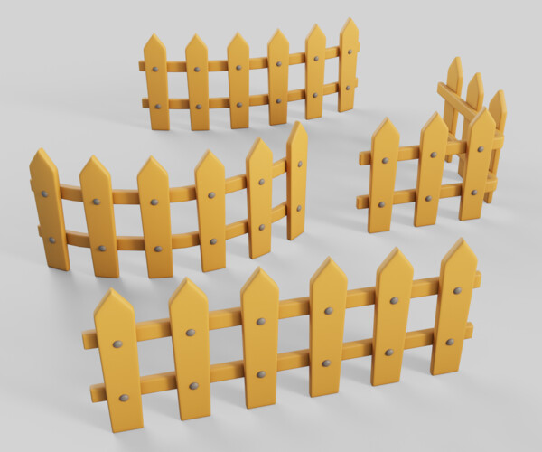 ArtStation - Cartoon Fence Collection | Resources