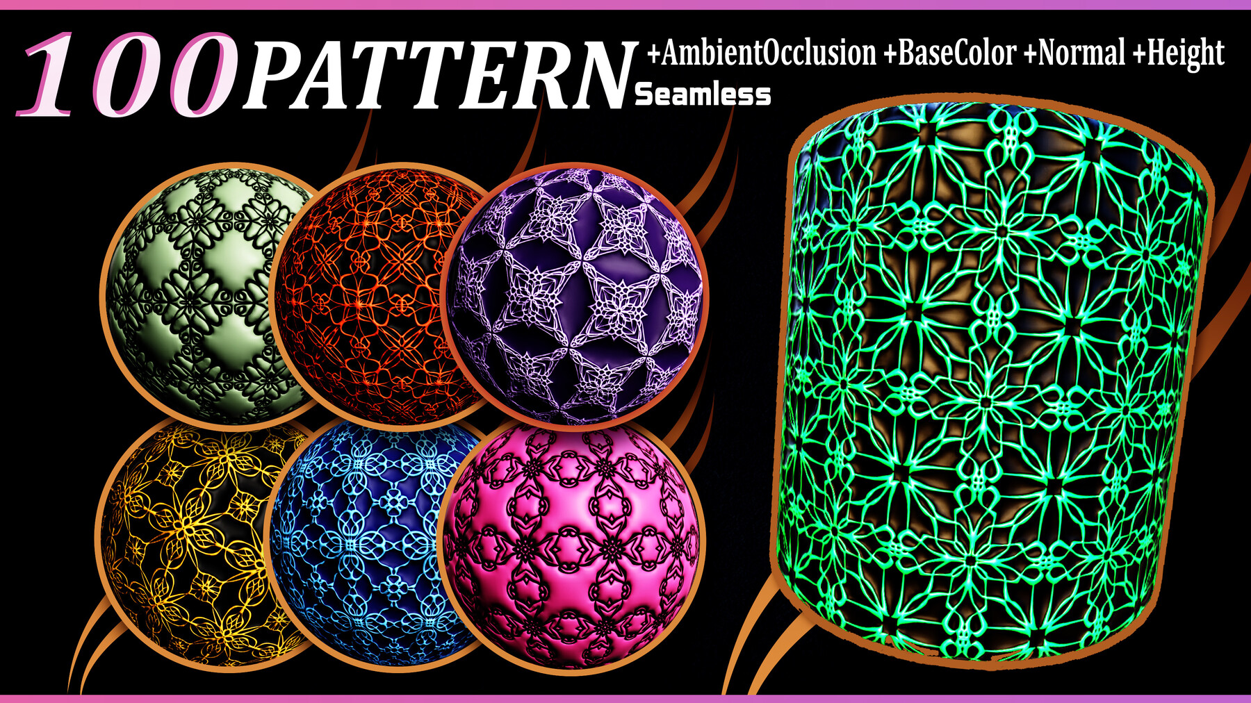 ArtStation - 100 Pattern Seamless 4K (Normal+Height+Texture) vol.2 ...